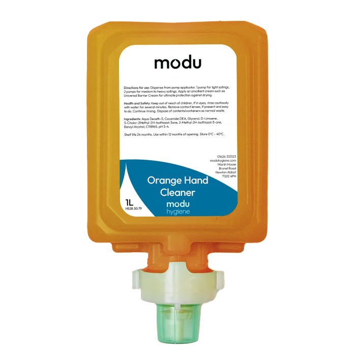 Heavy Duty Orange Hand Soap - 6 x 1L Cartridges - Modu Hygiene